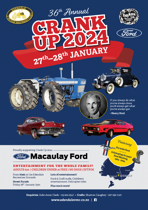 Crank Up Day 2020, Edendale, New Zealand